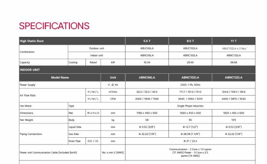 TheSmartHVAC - LG Ductable AC Fixed Speed